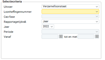 Overzicht - Loonstaat